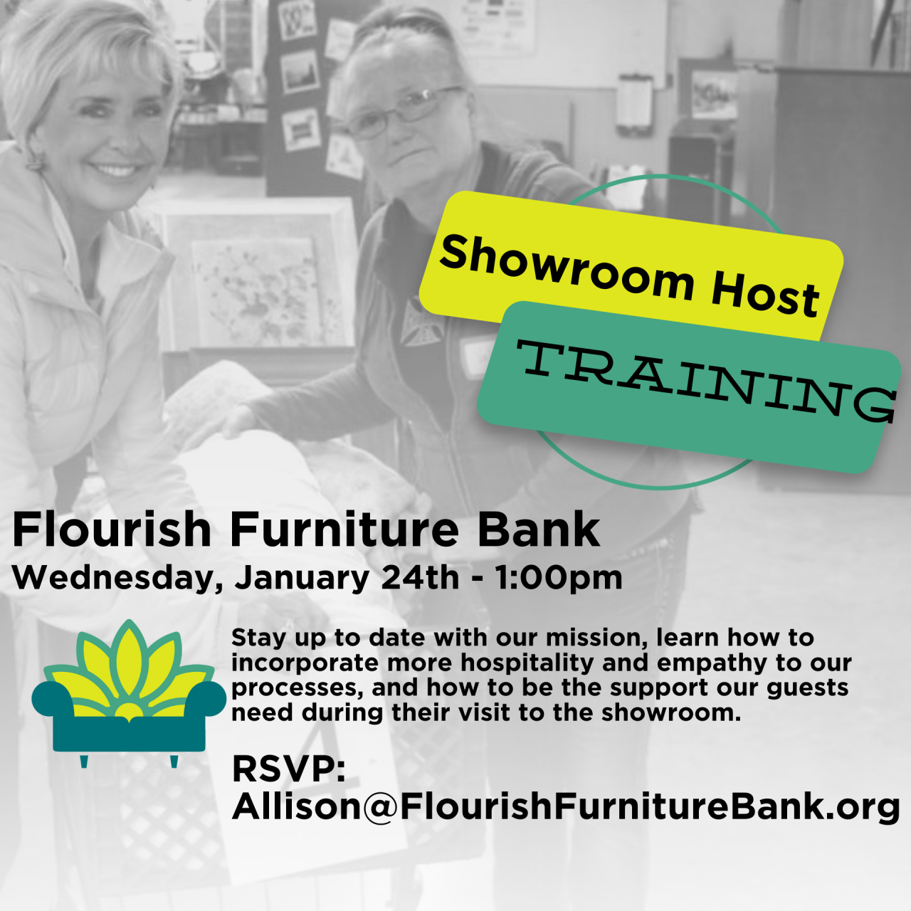 January Showroom Host Training | Flourish: A Furniture Bank